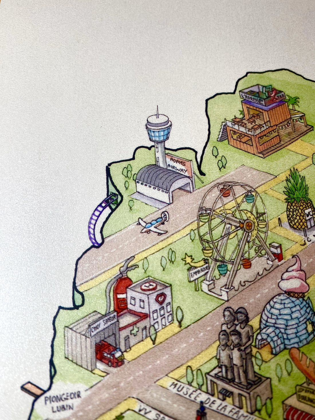 L'îlot des rêves collaboratif - Dessin Fine Art Collector E.1 (Papier ...